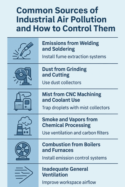 Industrial Air Pollution Sources and How to Control Them