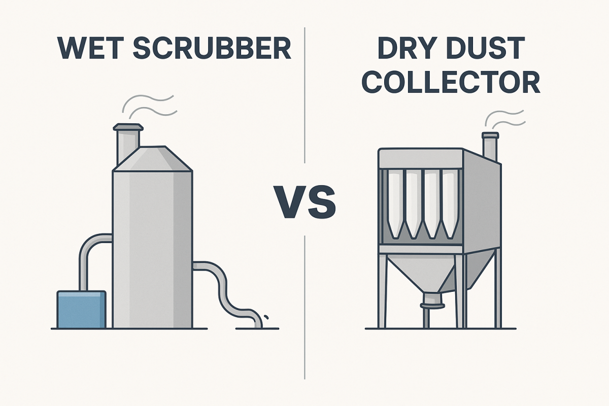 Wet Scrubbers vs Dry Dust Collectors | Key Differences