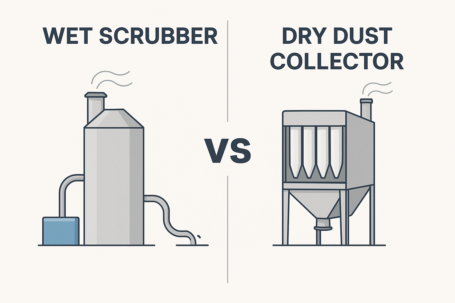 Wet Scrubbers vs Dry Dust Collectors | Key Differences