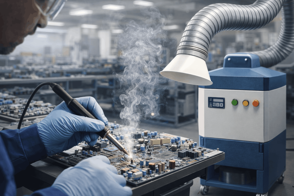 Why Soldering Fume Extraction Is Critical in Electronics Assembly
